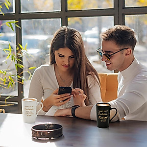Maustic Godparents Proposal Gift, Quieres Ser Mi Padrino Madrina Est 2024 Mugs Set, Will You be My Godparents Gifts in Spanish, Padrinos De Bautizo Propuesta Gifts, Black & White 14 Oz