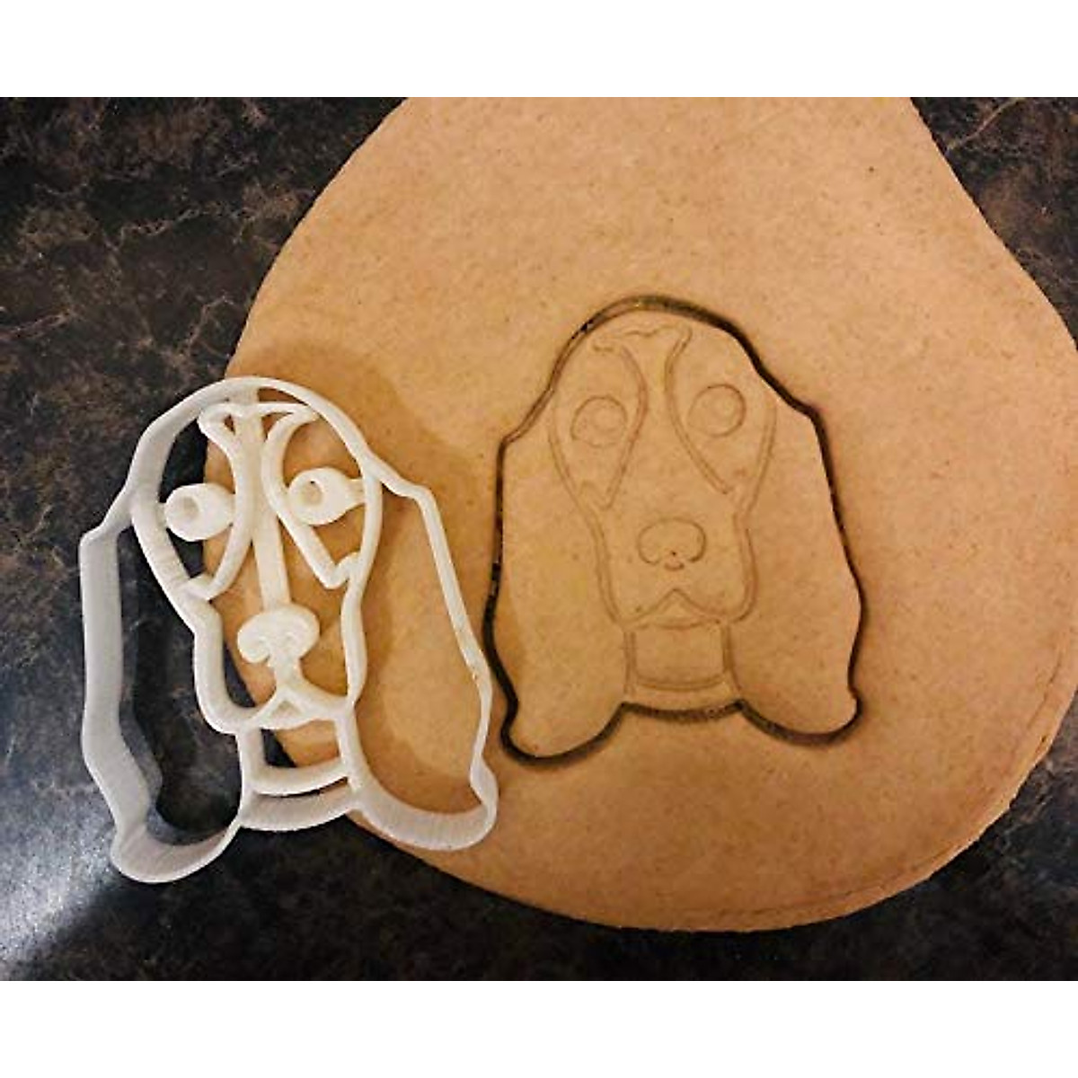 Basset Hound Cookie Cutter and Dog Treat Cutter - Face - 3 inch