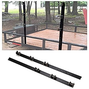 ECOTRIC Heavy Duty 3-Place Edgers Gas Weeder Trimmer Rack Holders for Open Landscape Trailer
