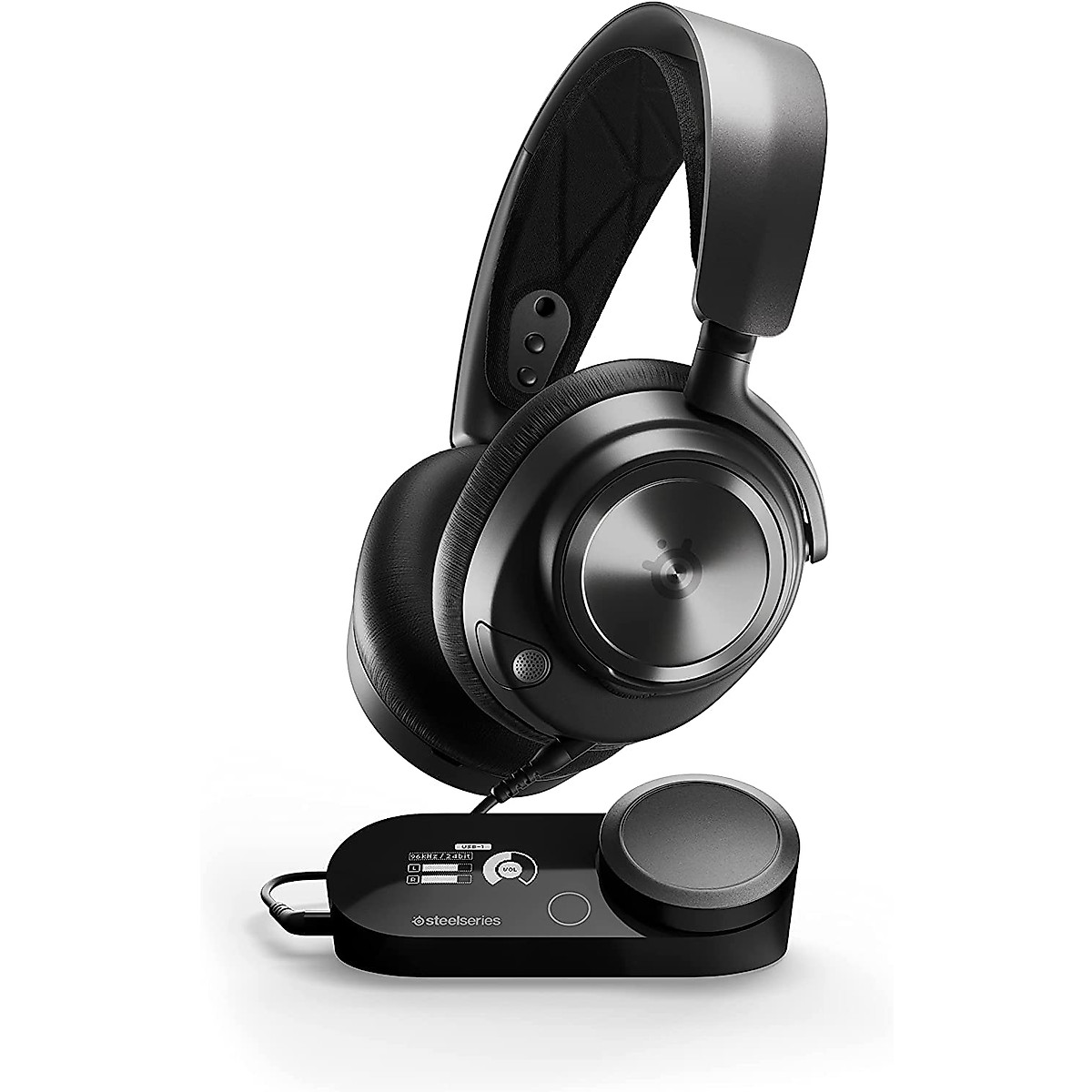 SteelSeries Arctis Nova Pro Multi-System Gaming Headset - Premium Hi-Fi Drivers - PC, PS5, PS4 + a bonus EarStudio HE100 Headset (Renewed)