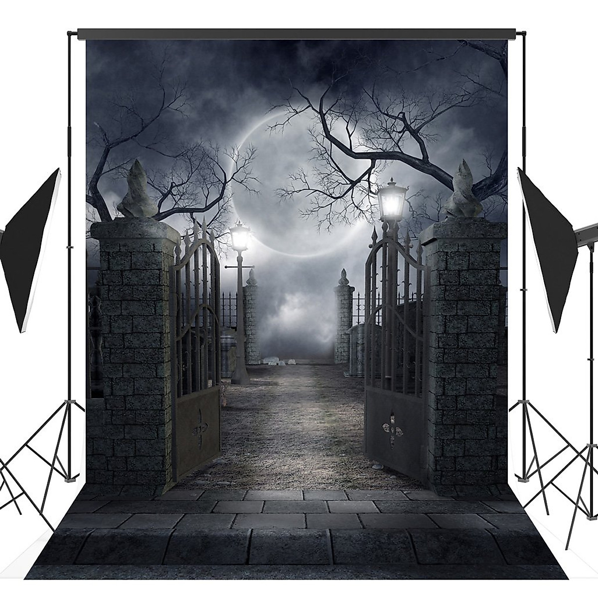 OUYIDA Halloween Theme 6X9FT Pictorial Cloth Seamless Customized Photography Backdrop Background Studio Prop TP17