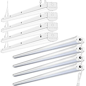 ANTLUX 110W LED Linear Strip Lights 8FT LED Shop Lights, Workshop Warehouse Ceiling Lighting Fixtures, 8’ Fluorescent Tube Replacement, 8 Pack