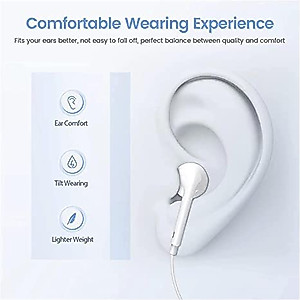 2 Pack-Apple Earbuds for Wired Earphones iPhone Headphones[Apple MFi Certified] (Built-in Volume Control & Microphone) Noise Reduction Function,Compatible iPhone13/12/11/XR/X/Support All iOS System