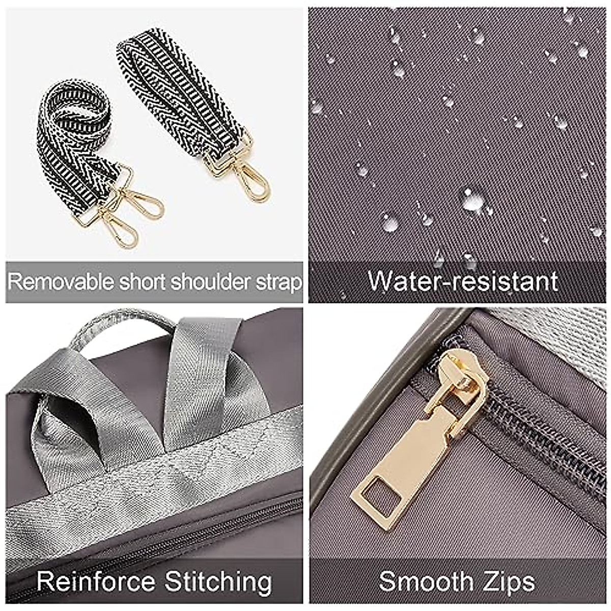 CLUCI Backpack for Women Travel Waterproof Nylon Anti Theft Lightweight Backpack Large Ladies Day Bags Dark Grey