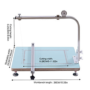 Tabletop Hot Wire Foam Cutter for Foam Sponge Portable Lightweight Hot Wire Foam Cutting Machine Styrofoam Cutter
