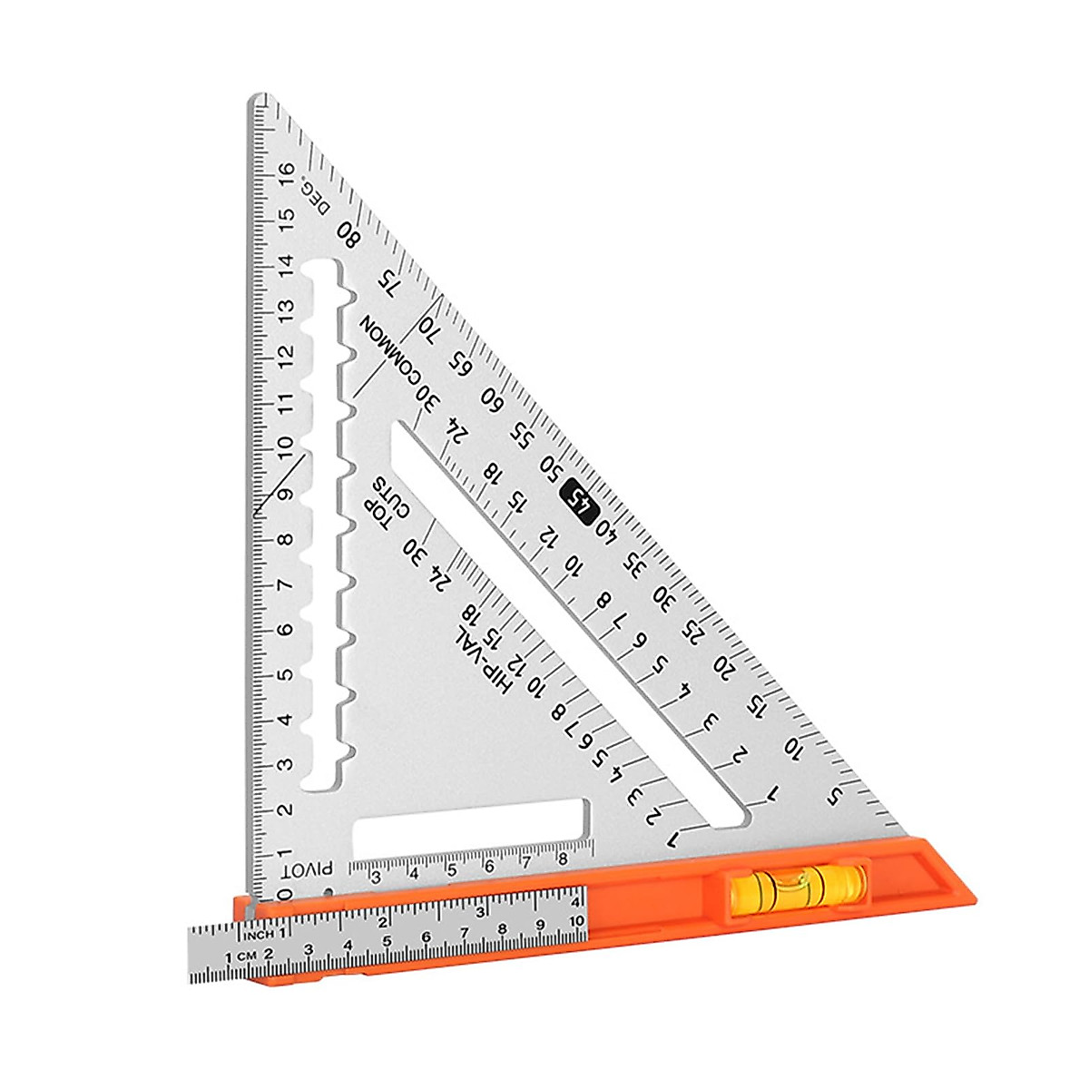 BELOWSYALER Carpenter Square Multifunctional Try Square Metal Aluminium Ruler AnglesGuide Protractor Angles Try Square 45 & 90Degree