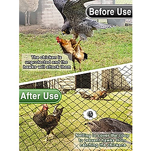 25 x 50 Ft Bird Netting with 2.4 in Square Mesh, Reusable Garden Netting for Chicken Coop, Nylon Poultry Net Deer Fence Netting for Protecting Vegetables Fruit Tree from Birds Squirrel