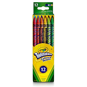 Crayola Twistables Colored Pencils, Gift for Kids, 12ct