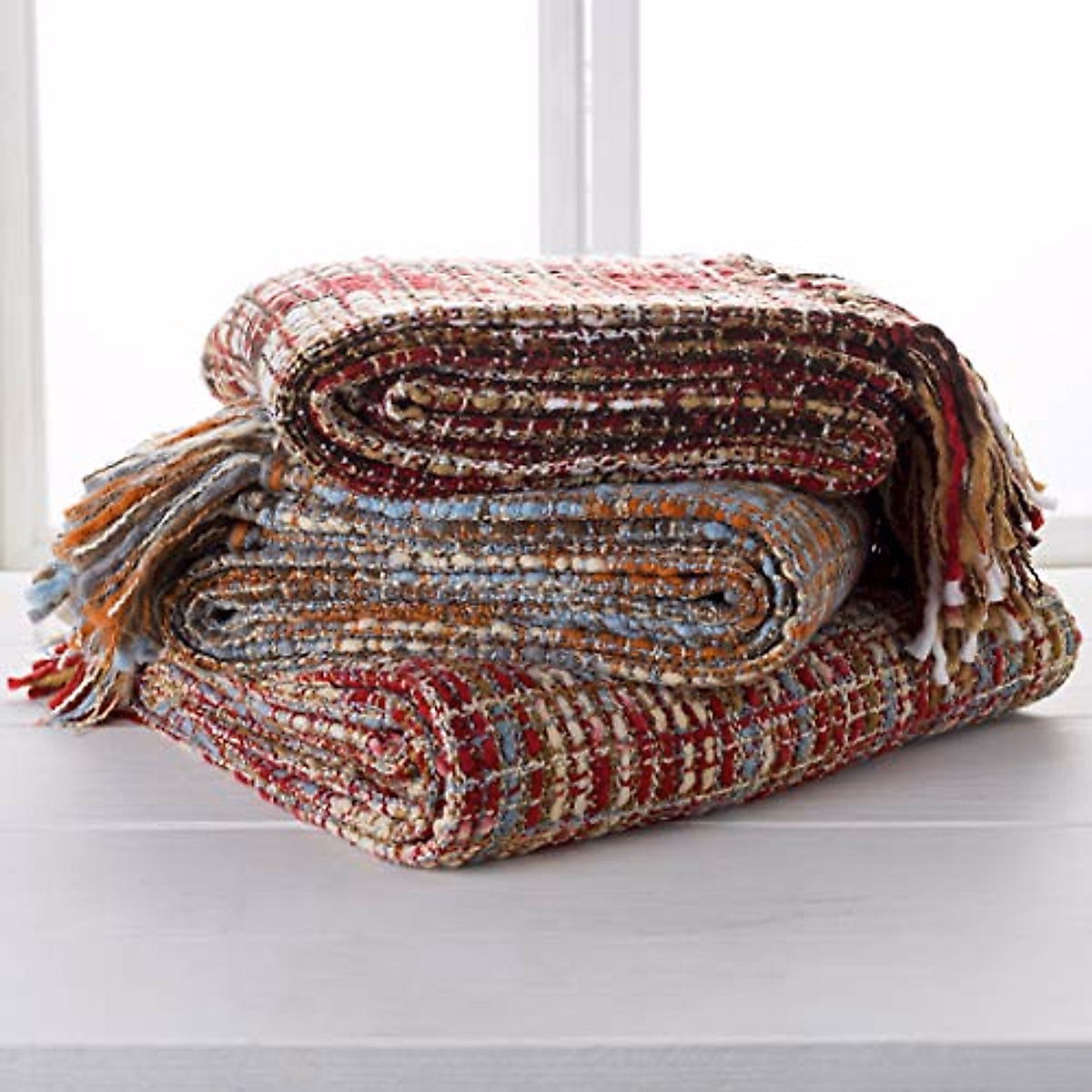Artistic Weavers Sylvia Throw Blanket, 50" x 60", Burnt Orange