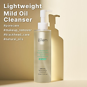 MAKEPREM Safe me. Relief Moisture Cleansing Oil 7.1 Fl Oz Naturally-Derived Ingredients PHA Formula Makeup Remover Pore Cleansing Blackhead Removal Hypoallergenic and Clinically Tested Oil Cleanser