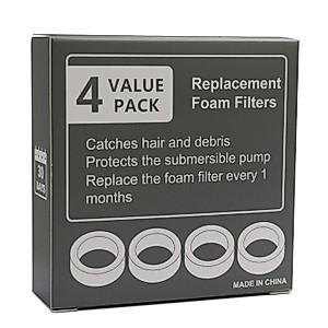 Cat Water Fountain Filters, Cat Fountain Replacement Filters for 2.0L/67oz Automatic Pet Water Dispenser,Pet Water Fountain Replacement Filters Package(Sponge 4 pack)