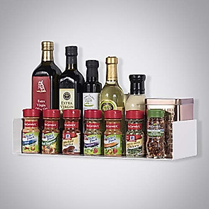 Wallniture U Shape Floating Metal Bookshelf White Set of 2