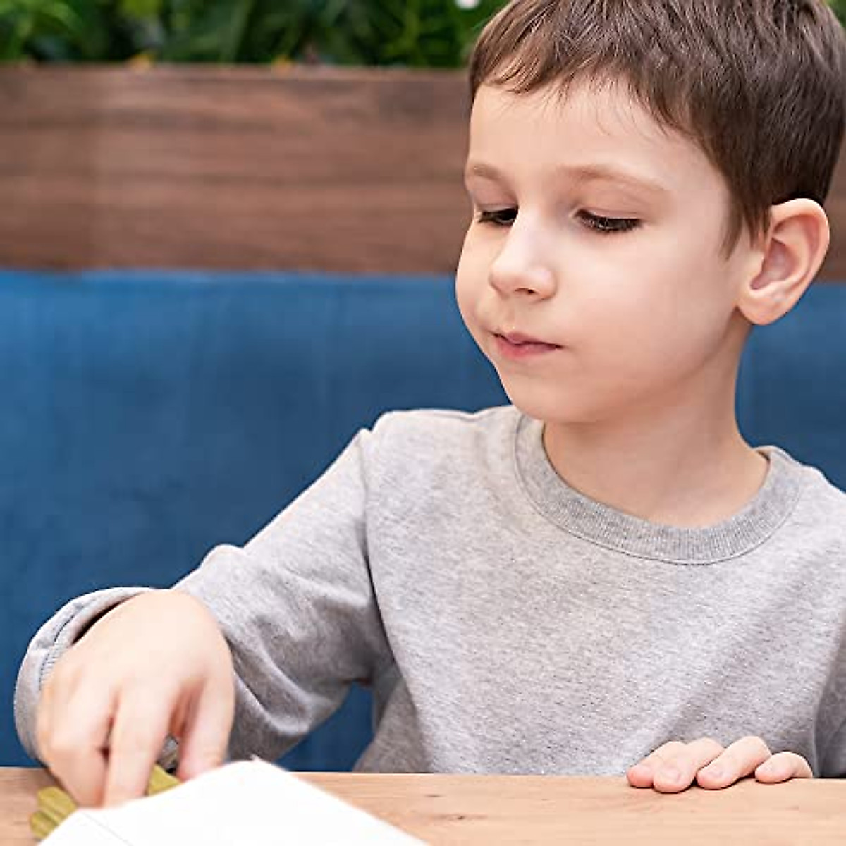 MT Products Extra Small 4 oz Kid-Sized White SBS Scoop Paperboard French Fries Containers - French Fry Holders Cups with Grease-Resistant Barrier (Pack of 50) - Made in the USA