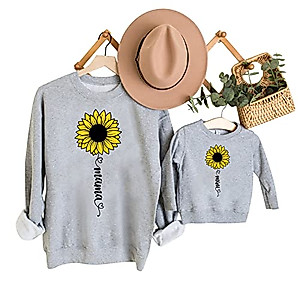 haoricu Christmas Sweatshirts Mommy and Me Matching Outfits Xmas Love Print Long Sleeve Shirts Family Matching Pullover