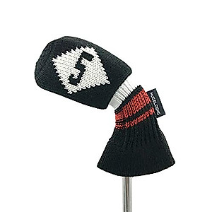 HUGELOONG Golf Iron Headcovers Set 11PCS(3~9,P,A,S,L) -Number on Both Side-Golf Club Head Covers Fit Most Irons-Black/White/red