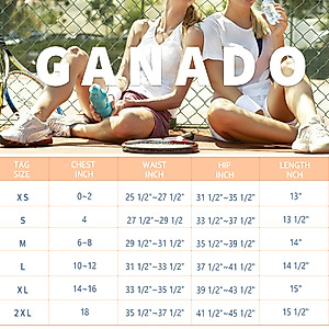 Ganado Pleated Tennis Skirts for Women with Pockets Crossover Waisted Golf Athletic Skirt Flowy Skort Running Workout Casual-2(#1-Black,Medium)