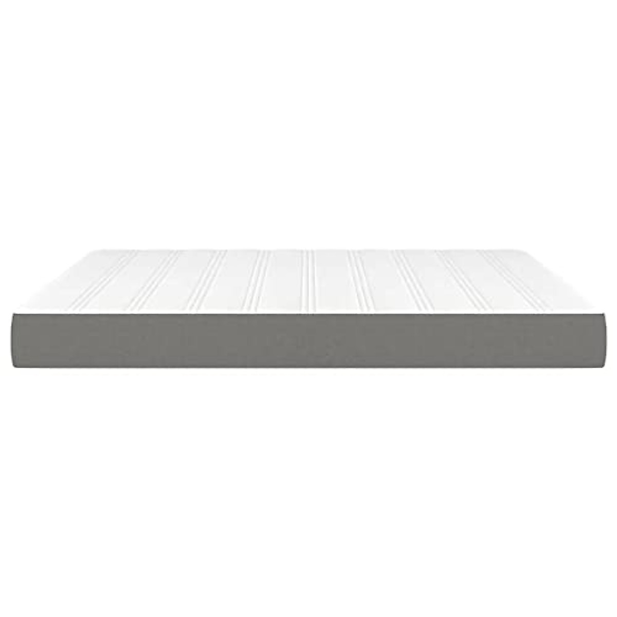 vidaXL Pocket Spring Bed Mattress Dark Gray 76"x79.9"x7.9" King Fabric