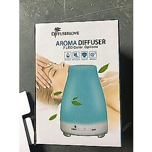 Diffuserlove Essential Oil Diffuser 200ML Aroma Diffuser Mist Humidifiers with 7 Color LED Lights, Auto Shut-Off Function for Bedroom Office Room House