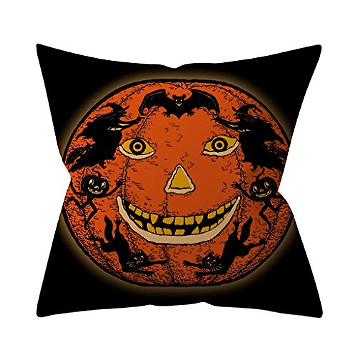 IAMAGOODLADY Halloween Decorations,Halloween Throw Cover Cases Decorative Sofa Cushion Cover,Spooky Party Carnival Supplies,Scary Ghost Creepy Decor Halloween Ornament