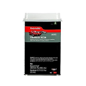 Bondo Fiberglass Resin, 00402, 0.9 Quart