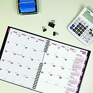 Brownline CoilPro 14-Month Ruled Monthly Planner, 11 x 8.5, Black Cover, 14-Month (Dec to Jan): 2022 to 2024