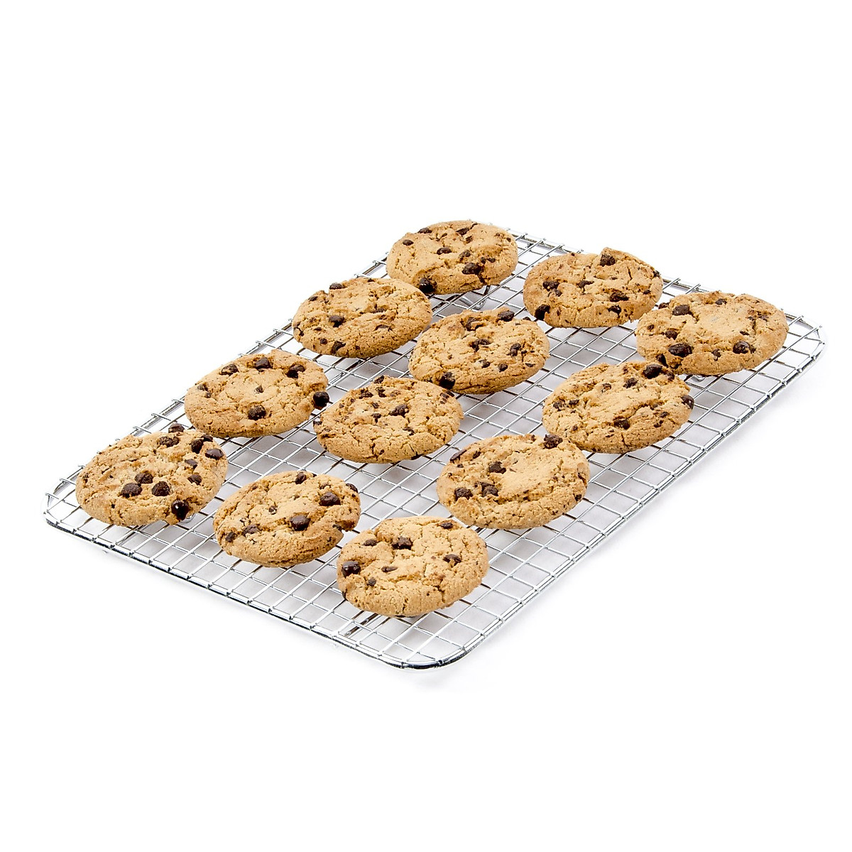 Update International Heavy-Duty 1/4 Size Cooling Rack, Wire Pan Grade, Commercial Grade, Oven-Safe, Chrome, 8 x 10 Inches, Set of 2