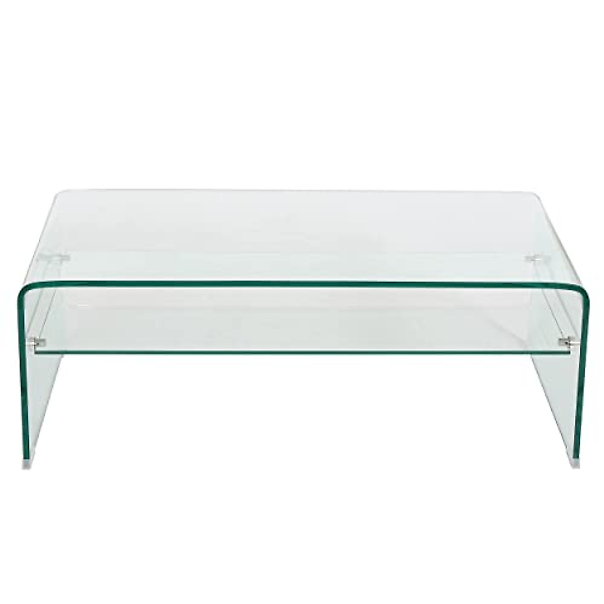 Christopher Knight Home Salim 12mm Tempered Glass Coffee Table, Clear, 39.5 in x 21.7 in x 14 in