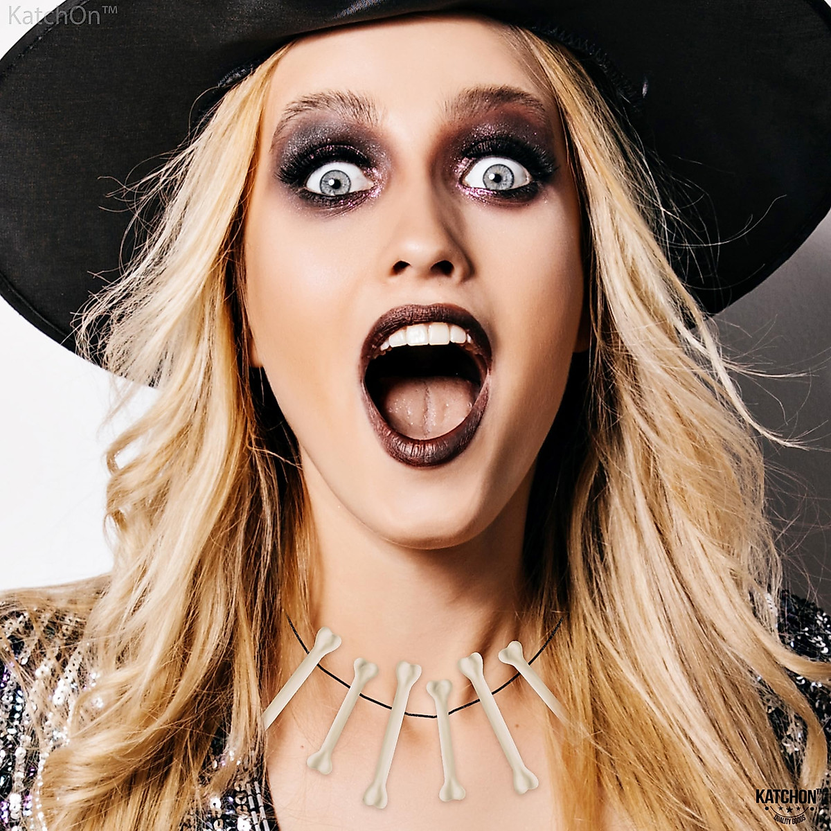 KatchOn, Mini Halloween Skeleton Bones - Big Pack of 24 | Mini Bones Halloween for Halloween Decorations Indoor | Mini Skeleton Bones for Crafts | Halloween Bag of Bones, Halloween Bones Decorations