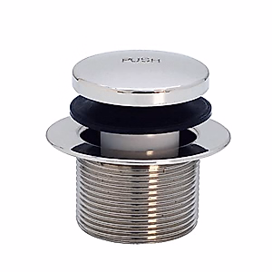 Westbrass 593244-26 White 1-1/2" Tubular Tip Toe Bath Waste Drain Kit, Polished Chrome