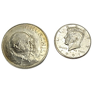 1965 UK Elizabeth II Winston Churchill Commemorative Crown About Uncirculated