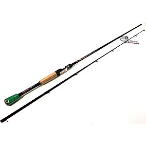 Carrot Stix Collapsible 2 Piece Spinning - Wild Wild Black Fishing Rod Microwave Guides (7' 0" Medium Light)