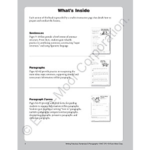 Evan-Moor Writing Fabulous Sentences & Paragraphs, Grades 4-6, Homeschool & Classroom Workbook, Activities, Main Ideas, Topic Sentences, Figurative Language, Descriptive Details, Writing Skills