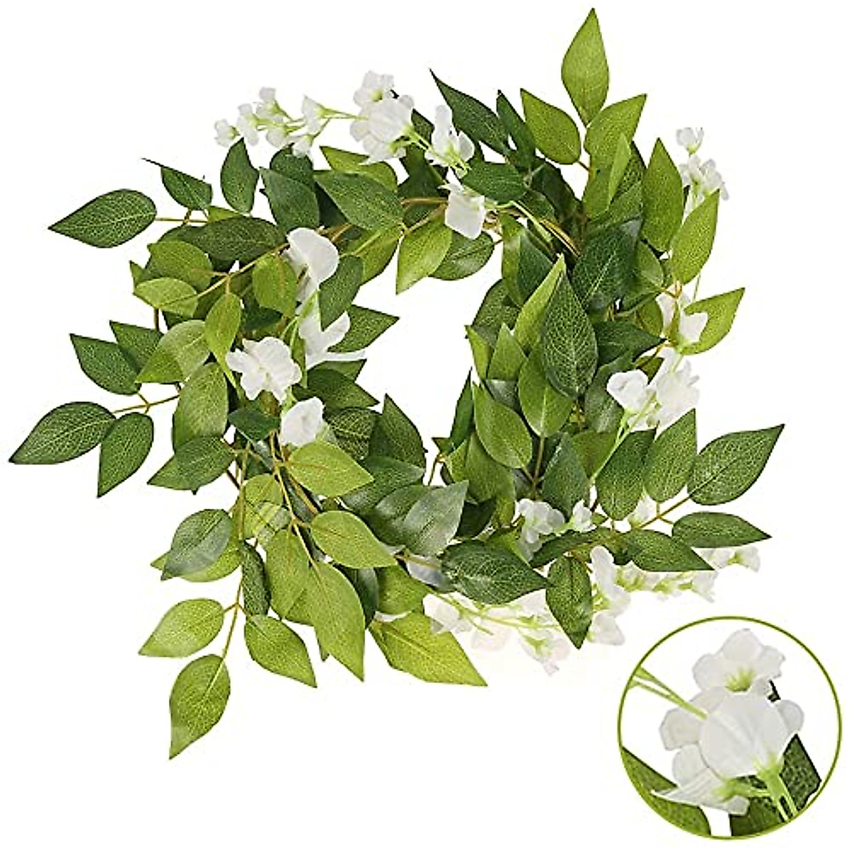 You's Auto Artificial Flowers, Bouquet Decor Realistic Flower,Bridal Wedding Bouquet for Wedding Home Birthday Party Arrangment Garden Decoration (White)