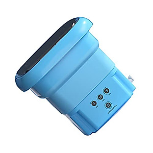 Headerbs Mini Washer, Spin Dry Portable Washing Bucket Widely Applicable for Travel (Blue)