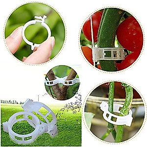 300PCS Plant Support Garden Clips,Tomato Trellis Clips Crop Clip for Vine Vegetables Flower Tomato Orchid to Grow Upright,Healthier