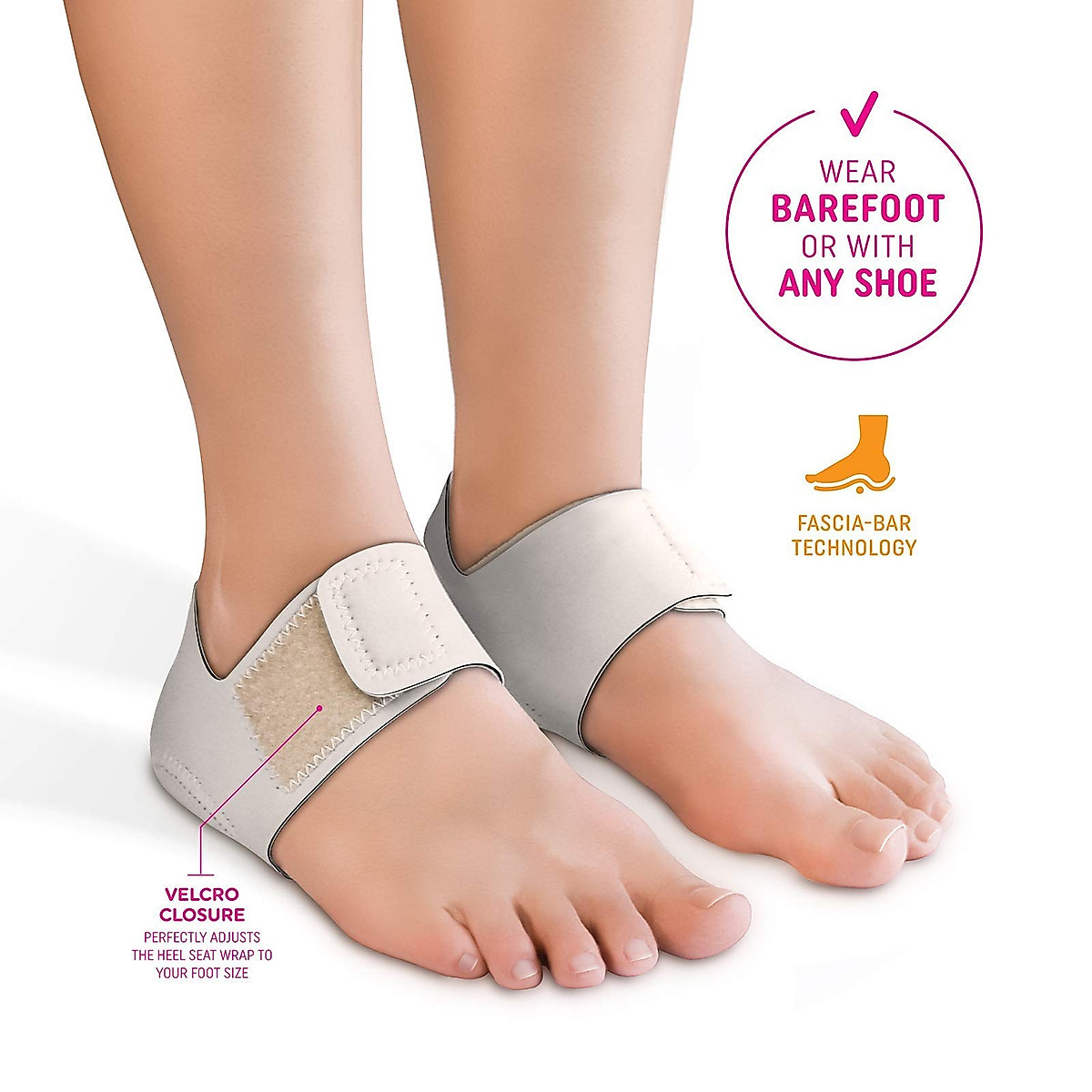 Heel That Pain Heel Seat Wraps for Plantar Fasciitis and Heel Spurs | Patented, Clinically Proven, 100% Guaranteed (Medium)