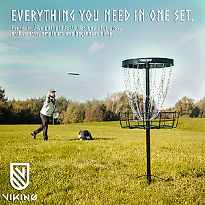 Viking Discs Conqueror Disc Golf Set - 8 Frisbee Discs for Any Distance, PDGA Approved - Putter, Mid-Range, Fairway Driver, Distance Driver - Frisbee Golf Discs Set for Beginners and Professionals