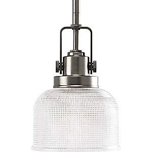 Progress Lighting P5173-81 Archie Collection One-Light Mini-Pendant, 15, 6, Antique Nickel