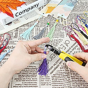 EKIND Silky Floss Tassels, 5-Inch Handmade Soft Craft Mini Tassels for Jewelry Making, Souvenirs, Bookmarks, DIY Crafts (25PCS, Purple)