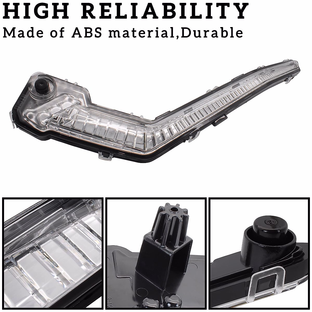 LDETXY Turn Signal Lights Front LED Fang Lights Signature Light Assembly for Can-Am Maverick X3 XDS XRS Max Turbo R Trail Sport 2017-2024 Accessories(2PCS, Replace #710004994, 710004995)