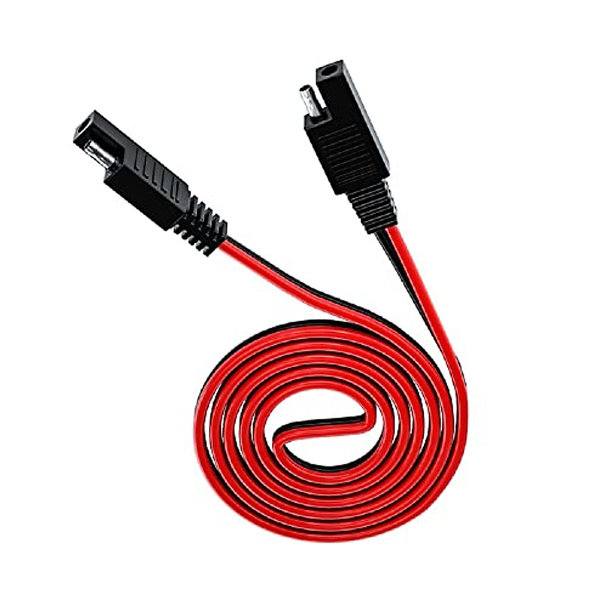 SAE to SAE Extension Cable 10FT 16AWG Quick Disconnect SAE 2Pin Connector Solar Panel Power Connect Plug
