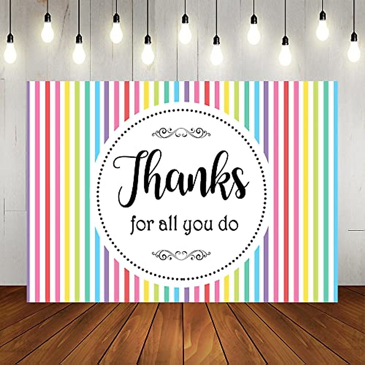 Lofaris Thanks for All You Do Photography Backdrop Teachers Nurses Doctors Staff Employee We Truly Appreciate You Background Happy Retirement Party Decor Photo Studio Props Cake Table Supplies 7x5ft