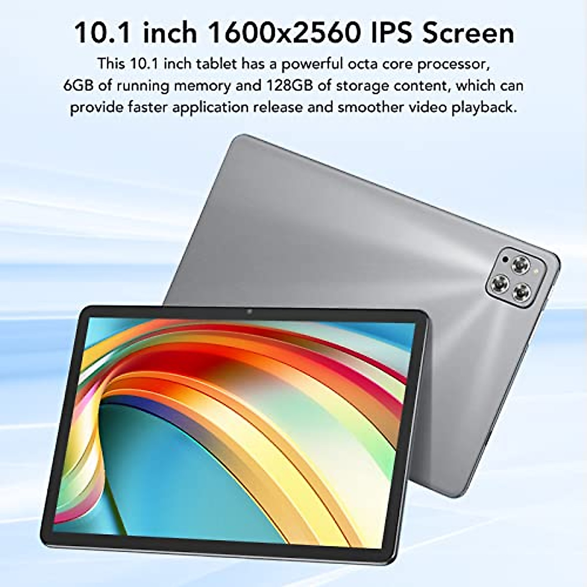 FOTABPYTI Tablet PC, 1600x2560 IPS Screen 10.1 Inch Tablet for Home (US Plug)