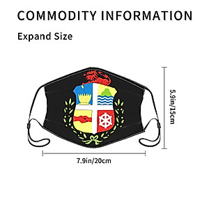 VVGETE Flag Of Aruba 3 Pcs Reusable Couple Face Masks With 6 Filters, Fashion Balaclava Washable Adjustable Ear Hooks Soft Breathable Outdoor Dust-Proof & Wind-Proof Face Mask