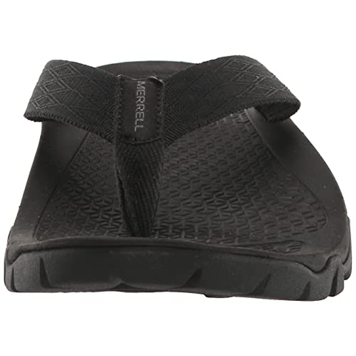 Merrell mens Breakwater Flip Sandal, Black, 10 US