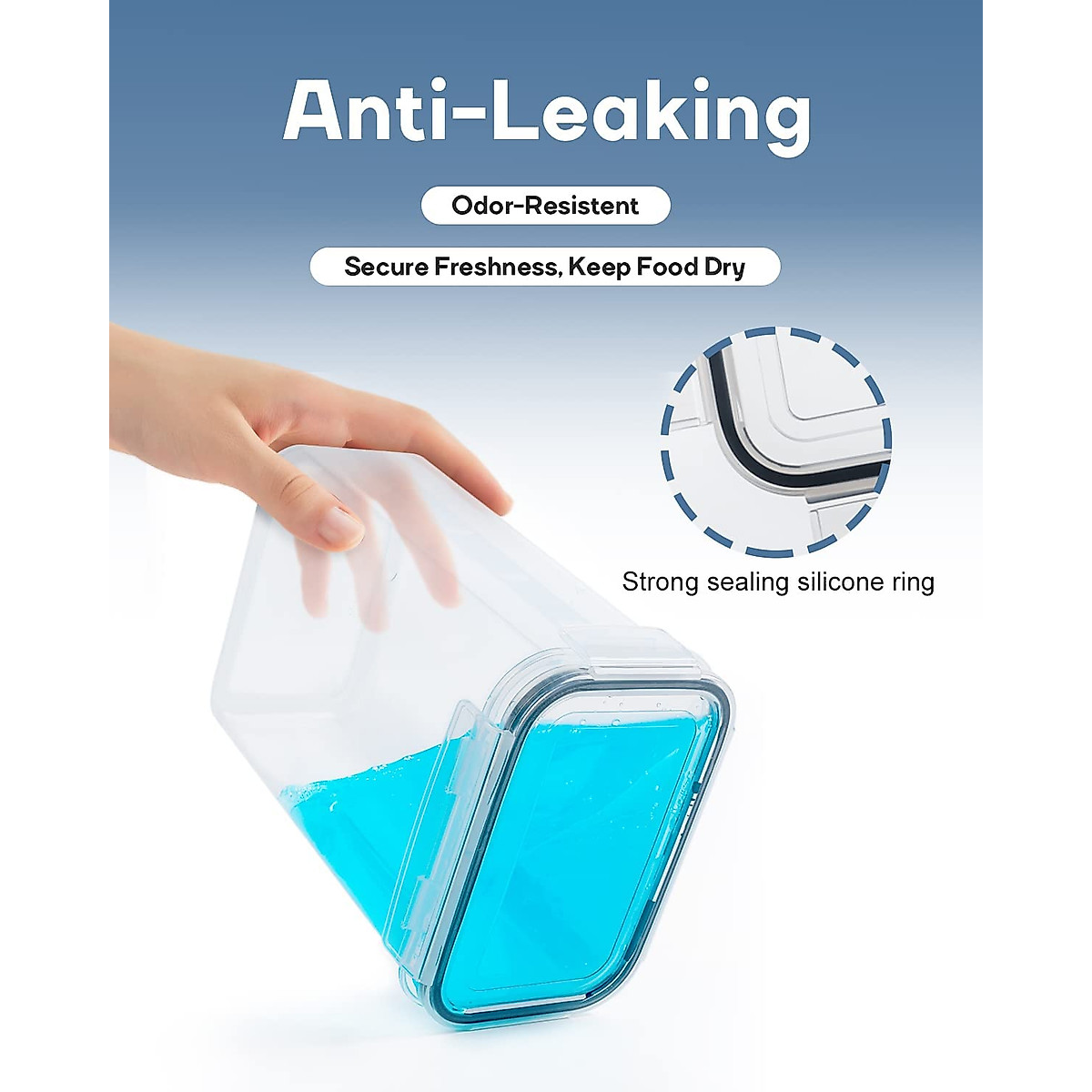 FreshKeeper Airtight Food Storage Containers Replacement Lids, 2PCS