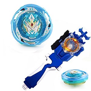 Battling Tops Toy Burst Booster BU B-202 01 Wind Knight Moon Bounce-6 Starter with Bey Burst Battle Sparking Launcher LR Right/Left Rotation & Launcher Grip Spinning Top Toy (B-202)
