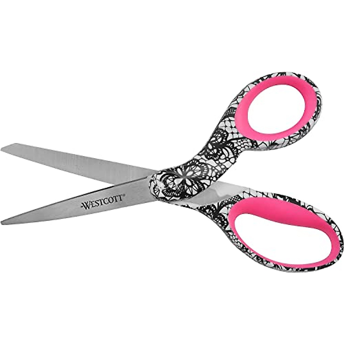 Westcott Trendsetter Straight Lace Pattern Scissor, 8" (16660),Multi