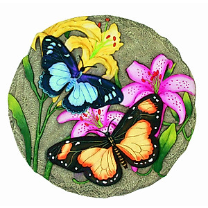 Spoontiques - Garden Décor - Butterfly Stepping Stone - Decorative Stone for Garden