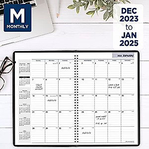 AT-A-GLANCE 2024 Monthly Planner, 8" x 12", Large, DayMinder, Black (G4700024)